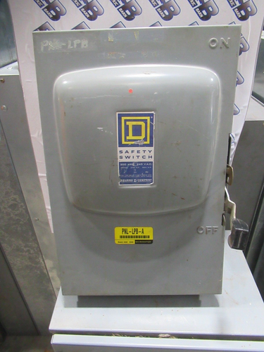 Square D D324N, Series A, 200 Amp, 240 Volt, 3PH 4W, Fusible, Vintage ...