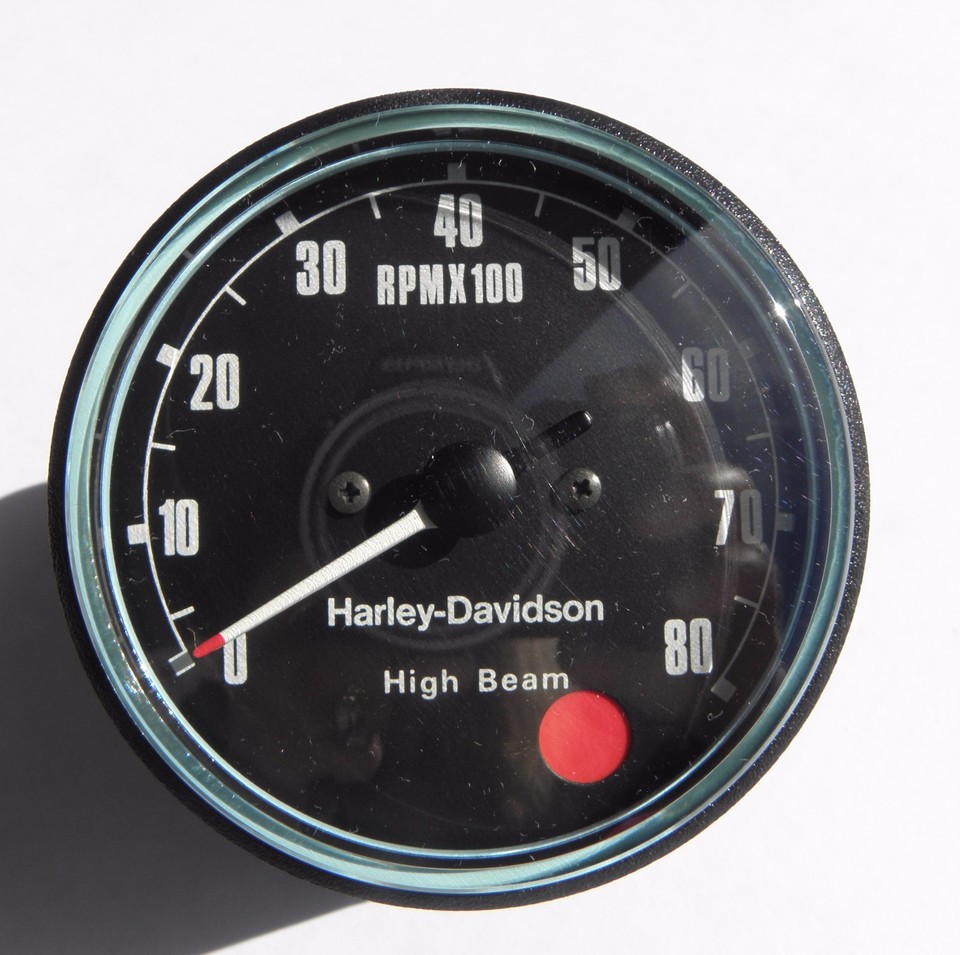 NOS NEW Harley Davidson Sportster XL XLH FX FXR Red Dot Tach Tachometer ...