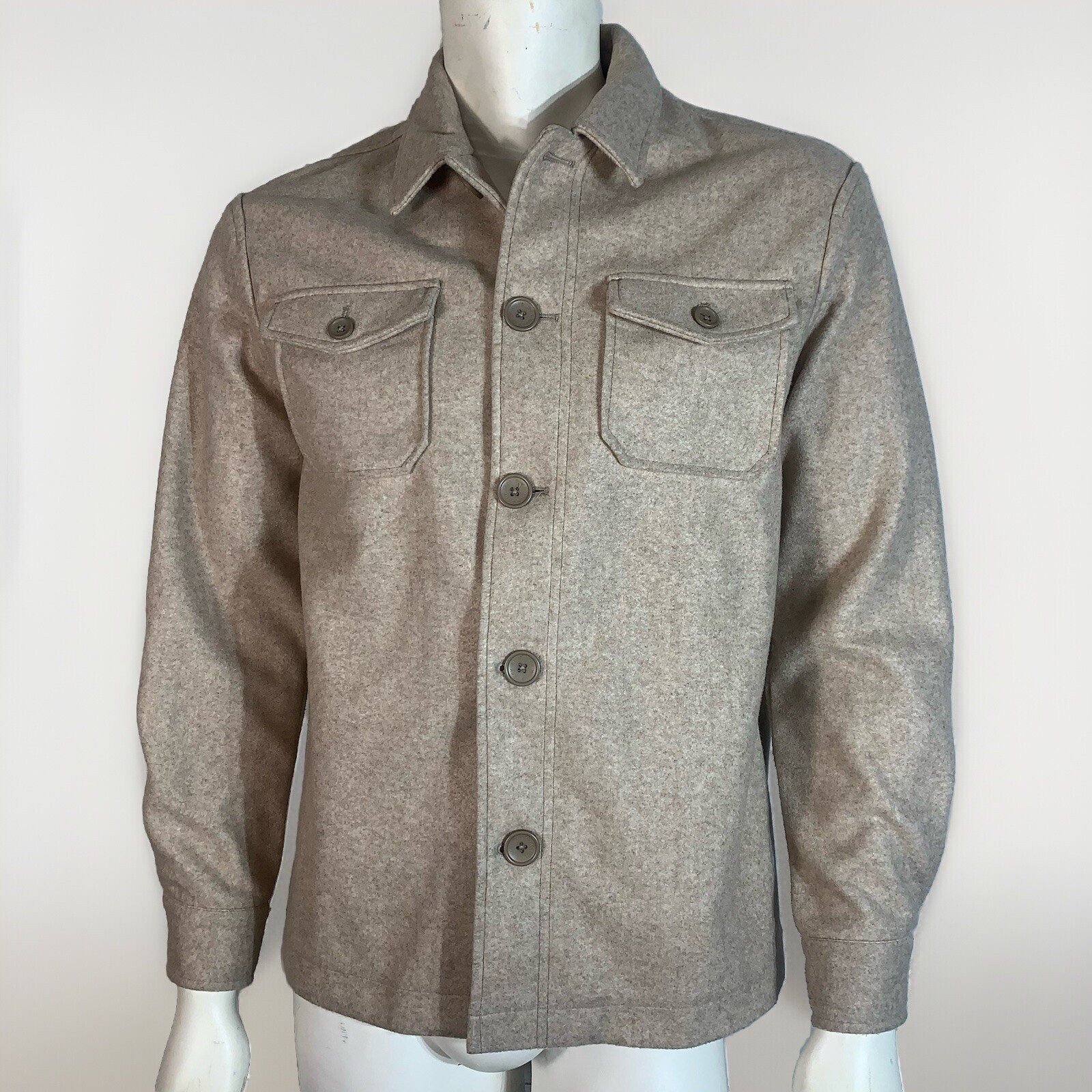 Jack Wills mens tan shacket with pockets size M | eBay