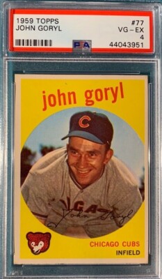 1959 Topps Baseball #77 John Goryl PSA 4 | eBay