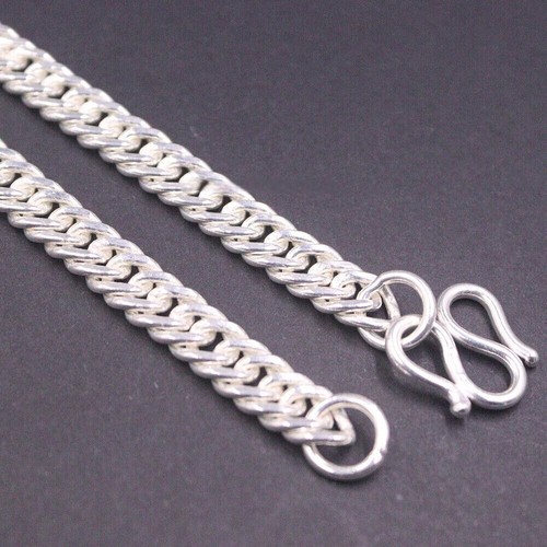 Pure S999 Fine Silver 999 Chain Men 9mm Cuban Curb Link Necklace 100g ...