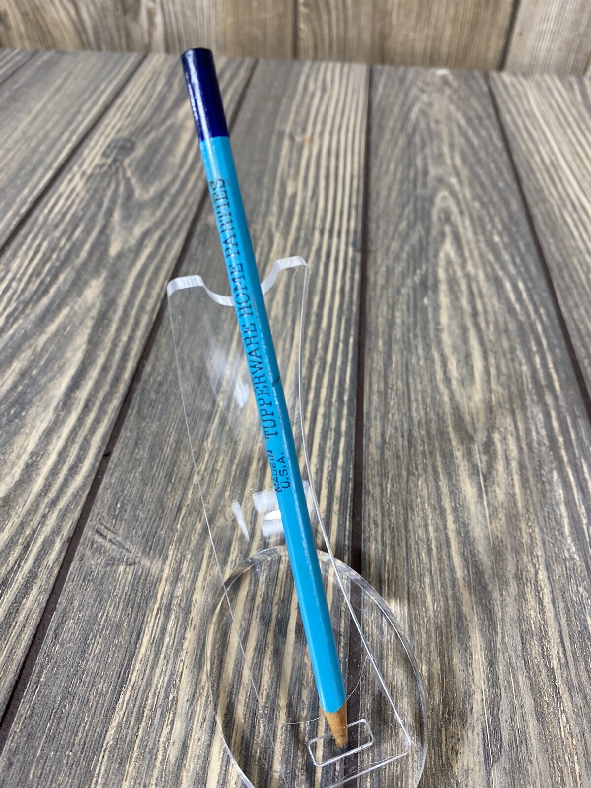 Vintage Blue Tupperware Home Parties Sharpened Pencil Made In USA | eBay