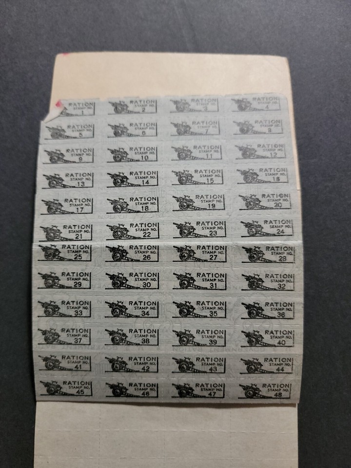 US Used WWII War Ration Book # 3 with Stamps from Watervliet Michigan ...