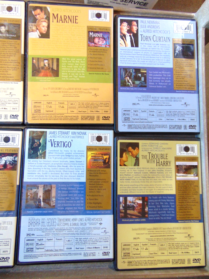 the Alfred Hitchcock Collection Vol 1 & 2 Cd DVDs boxed set | eBay