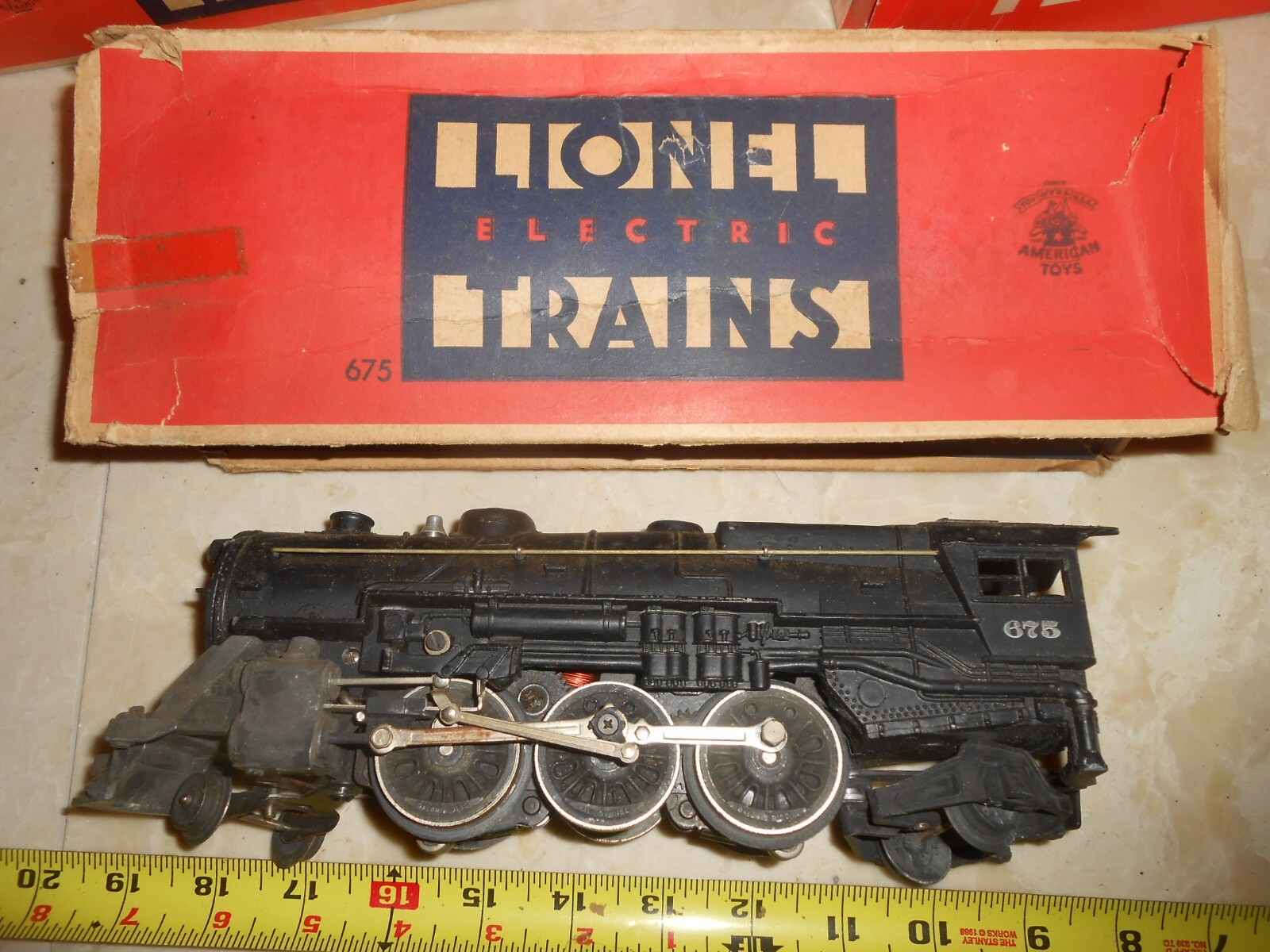O/O-27 Lionel 675 engine with what is left of tattered box. Runs. | eBay