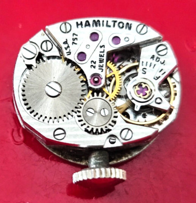 VINTAGE~HAMILTON 757~USA WATCH MOVEMENT (GOOD BALANCE) | eBay