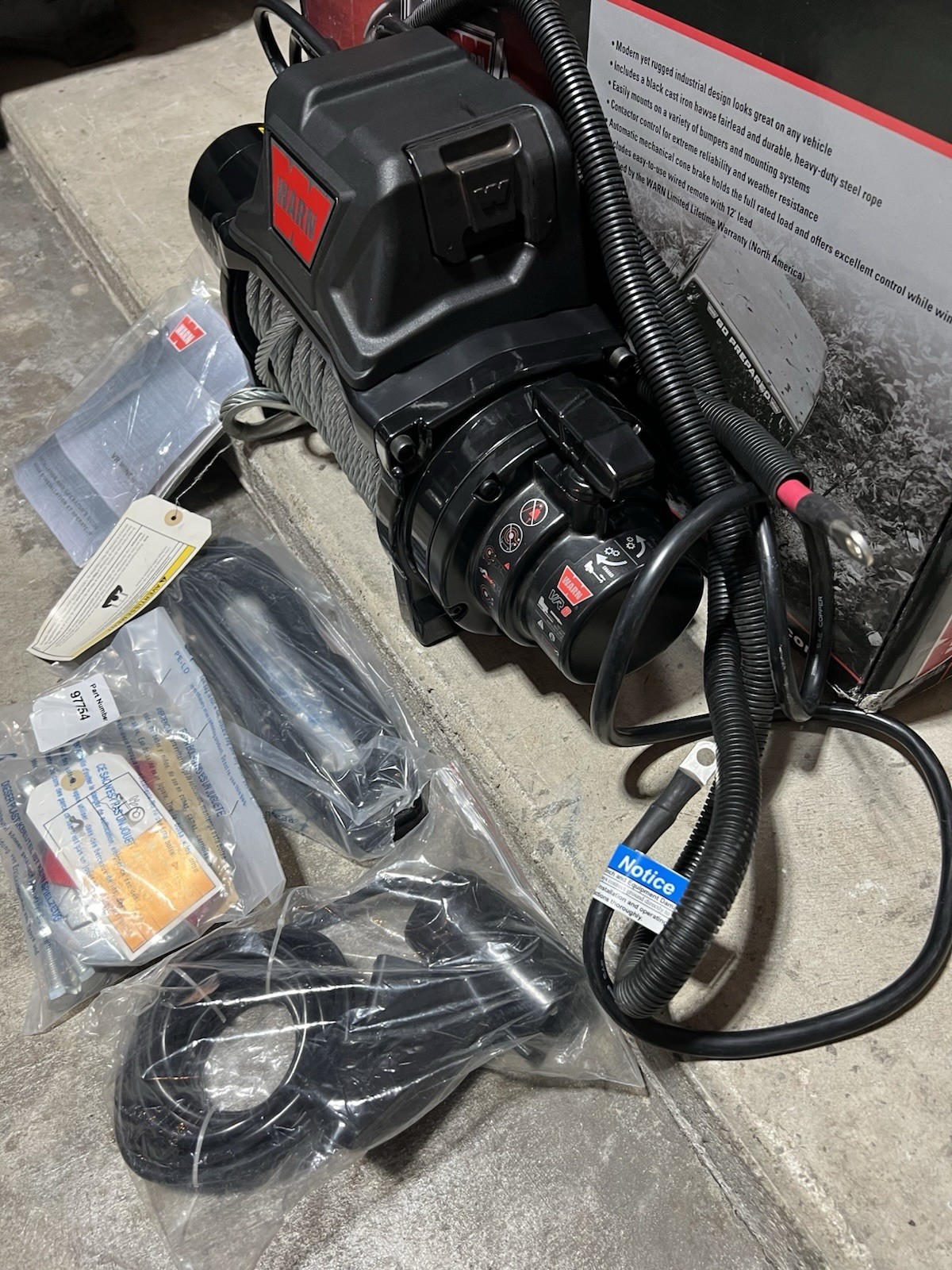 Warn VR8 Winch 8000 Lb Steel Cable New Open Box Item 96800 | eBay