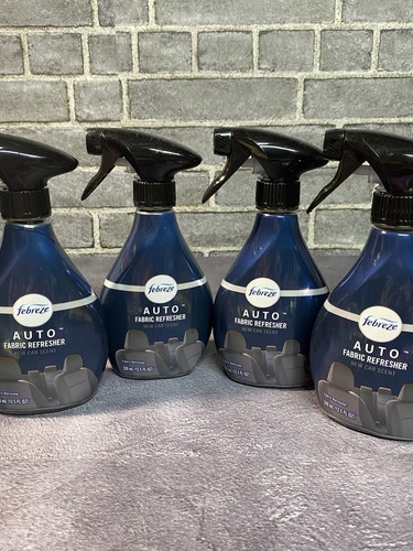 Febreze Auto Fabric Refresher Spray, New Car Scent, 12.5 Oz Lot of 4 ...