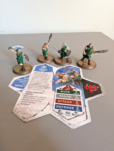 Heroscape- Original- Jandar- Macdirk Warriors Set With Character Card ...