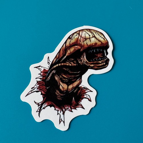 Alien (Chestburster Alien) Horror/Sci-fi Movie Sticker, Matte Vinyl ...