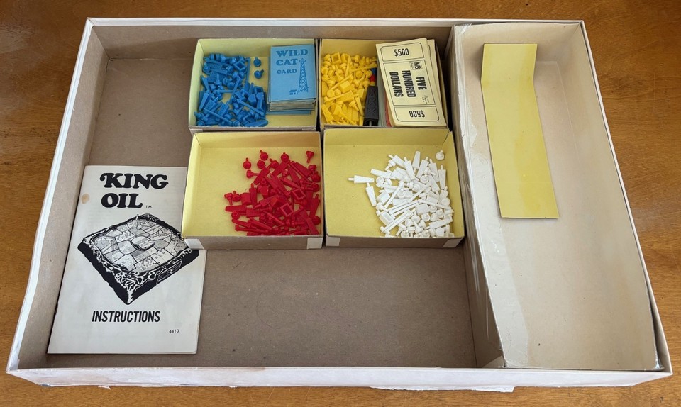1974 King Oil Board Game by Milton Bradley Strategy Game With ...