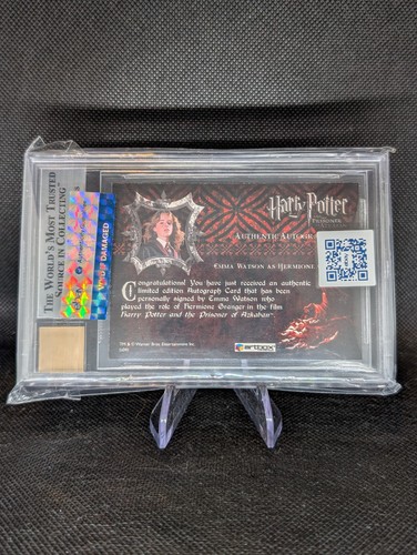 Hermione Autograph BGS 9 - 2004 Prisoner Of Azkaban Artbox - Emma ...