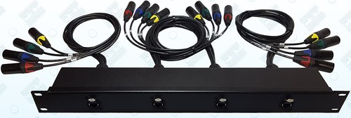 CBI Rack Mount DMX to CAT5 Shuttle System Snake Converts (16) 3Pin DMX ...