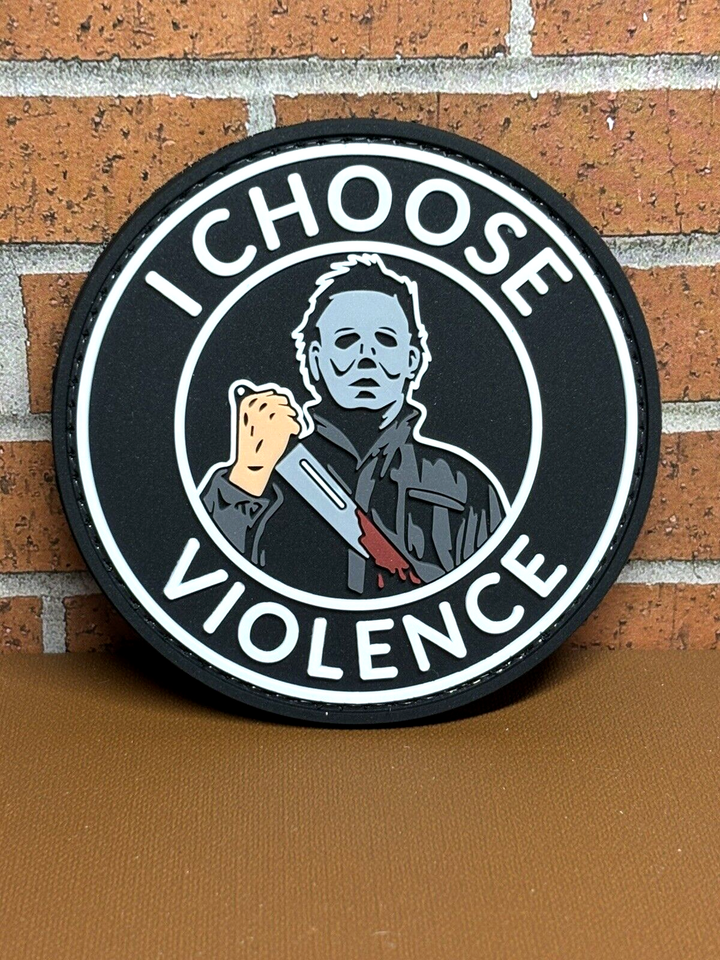 Tactical Morale PVC Patch - Michael Myers Patch - I Choose Violence Gun Patch | eBay