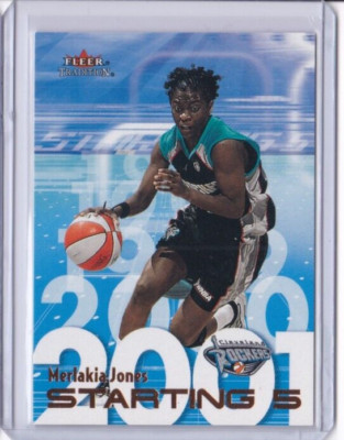 2001 Fleer Tradition WNBA Starting 5 #3 MERLAKIA JONES CLEVELAND ...
