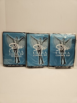 3 Silkies Ultra Control Top Large Off-Black Pantyhose 030306 | eBay
