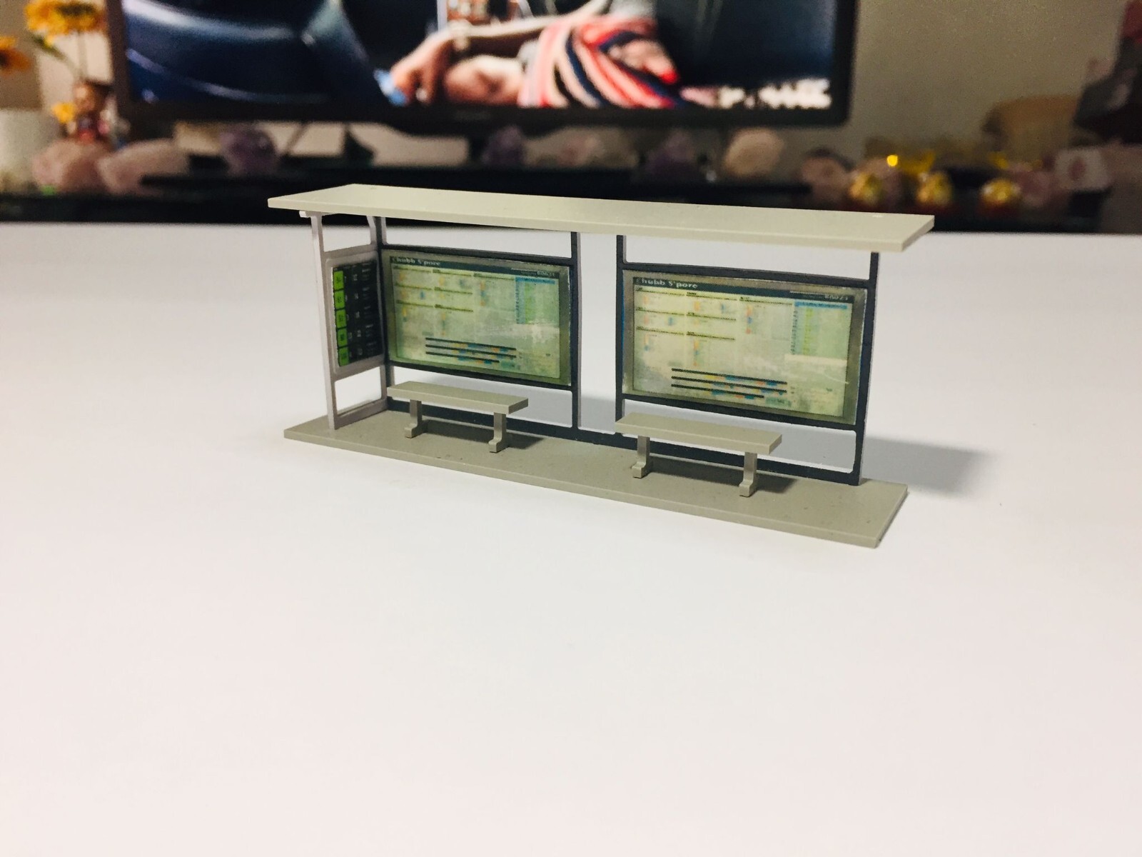 1/76 Singapore Knackstop MAN A95 Bus Model + Service Building ...