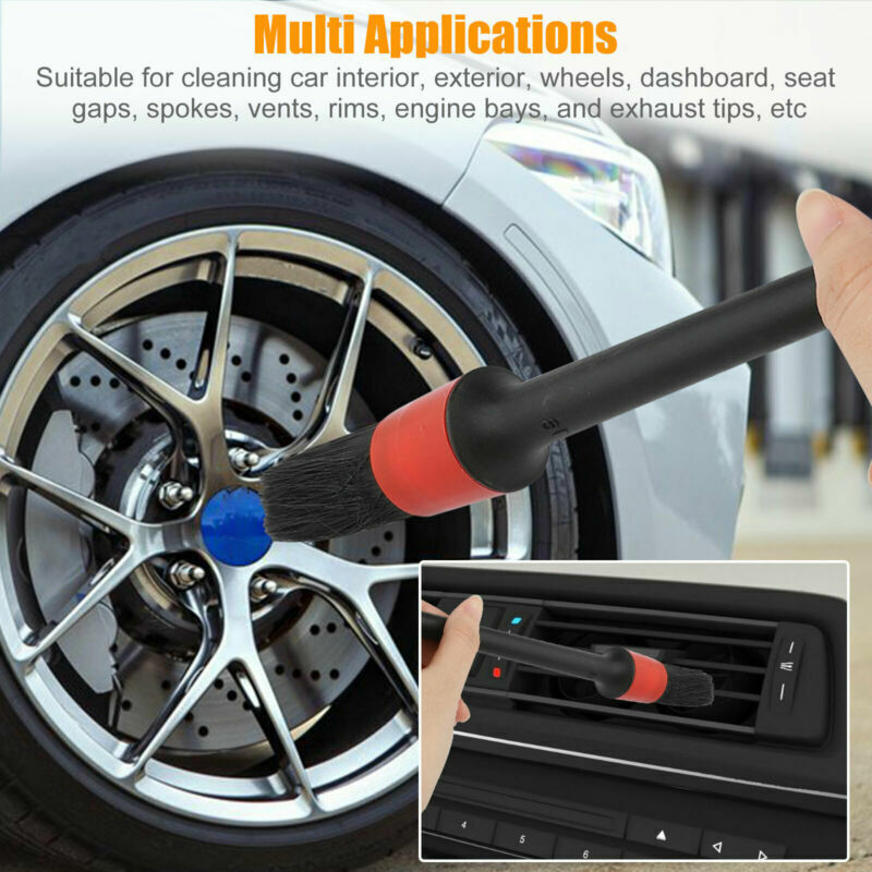 9Pcs Car Wheel Tire Scrub Cleaning Brush Kit Auto Washing Cleaner Tool ...