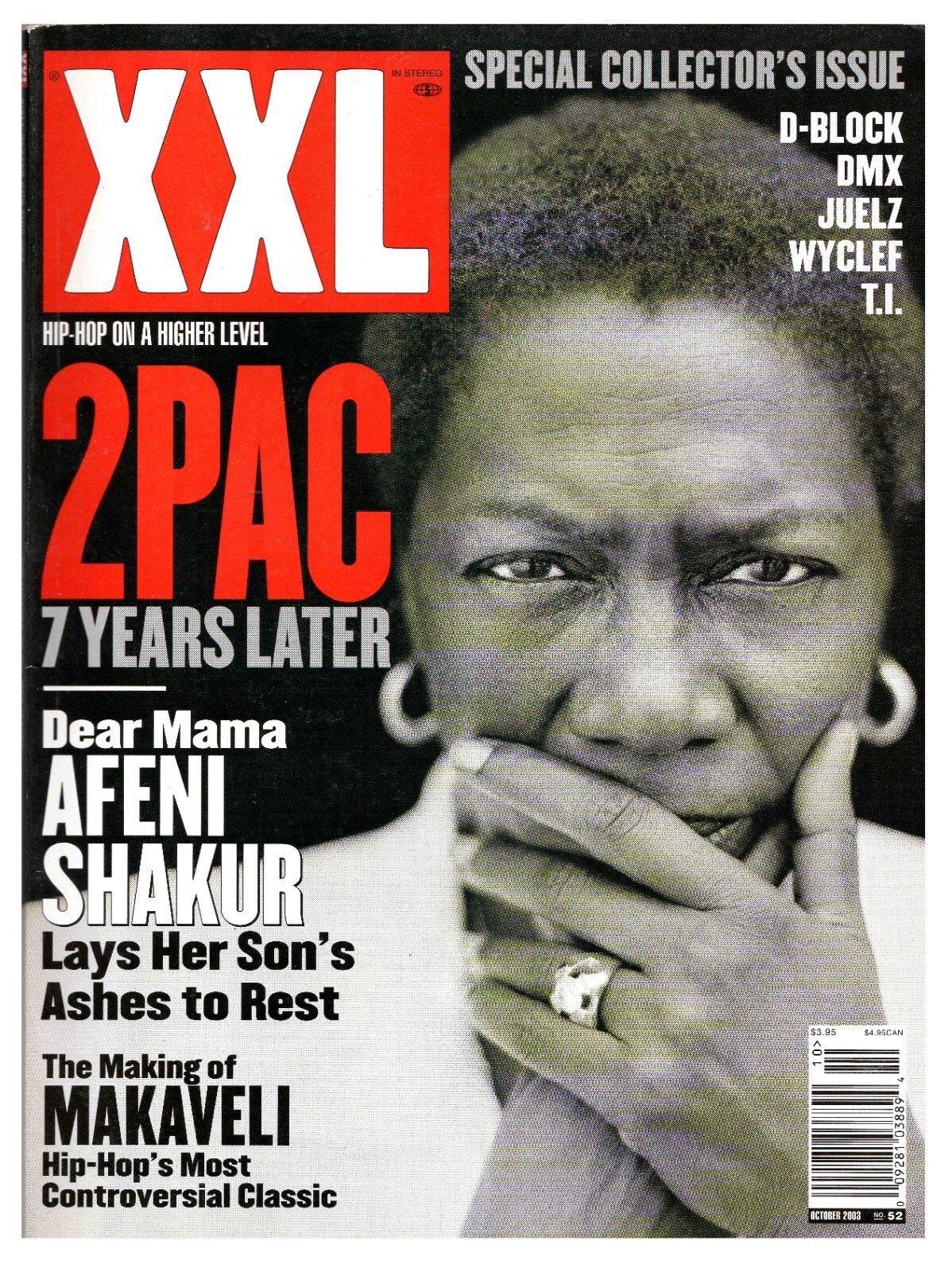 VINTAGE Oct 2003 XXL Magazine #52 2Pac Tupac Shakur Afeni Makaveli DMX ...