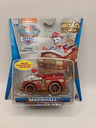 Paw Patrol Off Road Mud Marshall Red Fire Truck True Metal Toy Car ...