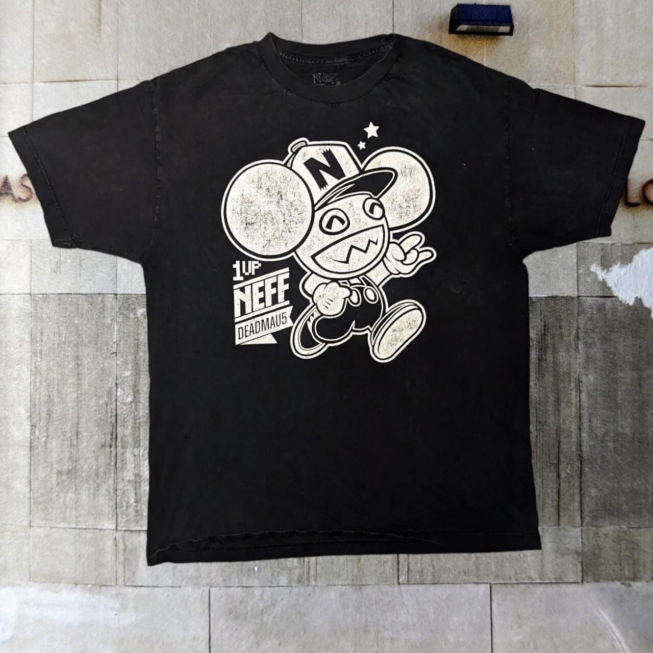 NEFF X Deadmau5 1-Up Mario Character Style Black Tee - Gem