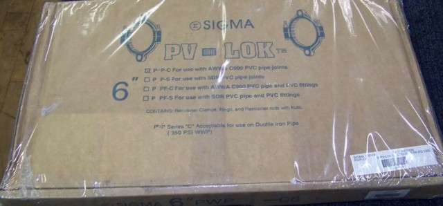 Sigma PV-LOK 6" Bell Joint Restraint (PWP-C6) for sale online | eBay
