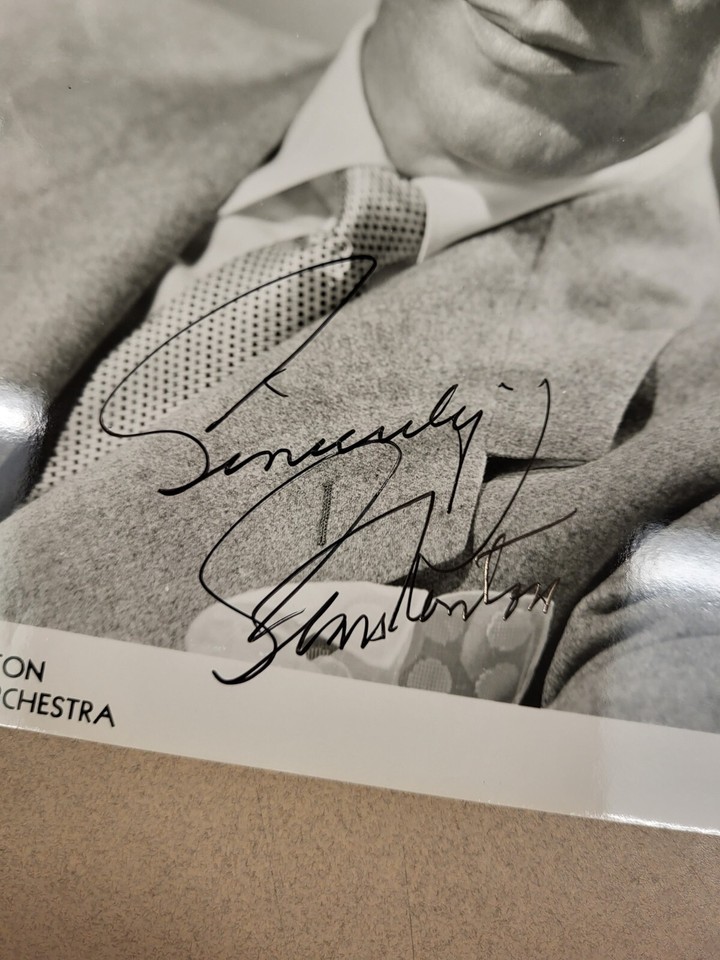 Sincerely Stan Kenton Musician Autographed 8"x10" Black And White Photograph | eBay