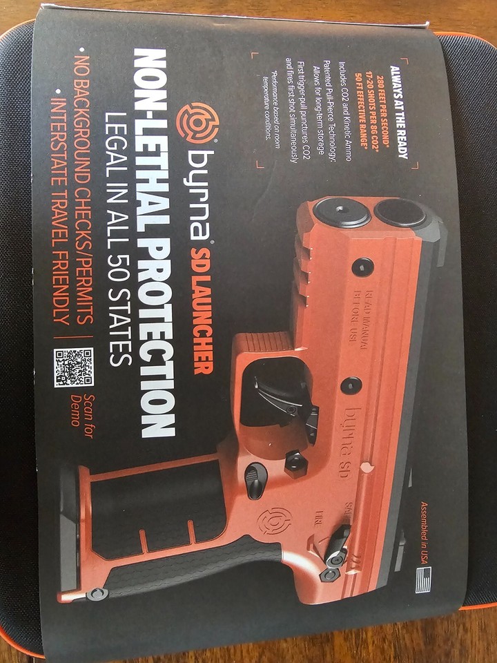 byrna sd self defense kinetic launcher "paintball" | eBay