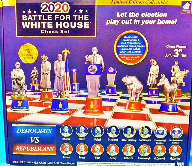 2020 Battle For The White House Chess Set Democrats Republicans Trump ...