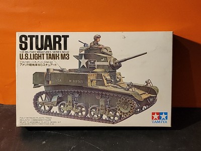 Tamiya 1/35 Scale Military Mini U.S. Light Tank M3 Stuart Model Kit ...