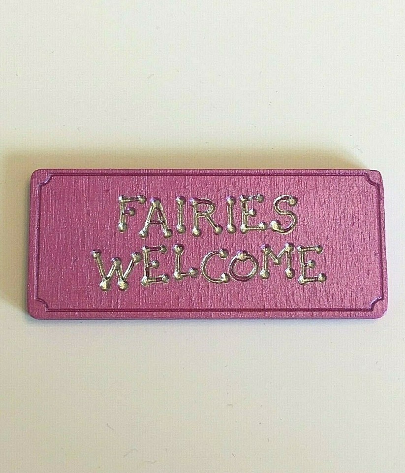 Wooden Fairy Door Mat - Fairy Door Accessory - Fairy Garden | eBay UK