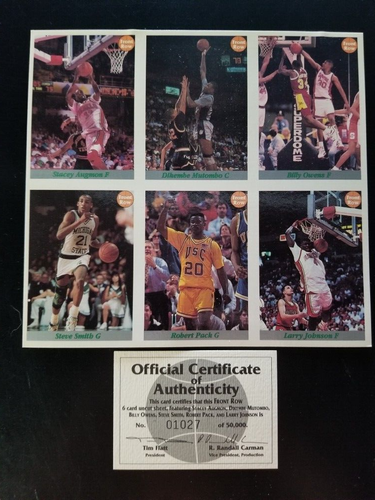 1991-92 Front Row Basketball Uncut Sheet | eBay