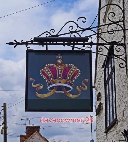 PHOTO THE CROWN (3) - SIGN 1 PACKHORSE LANE MARCHAM OXON THE LOWER PART ...