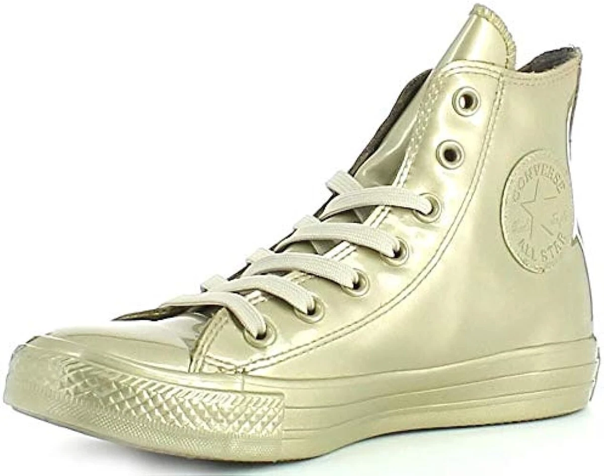 Converse Chuck 70 Hi Sneakers In Metallic Gold
