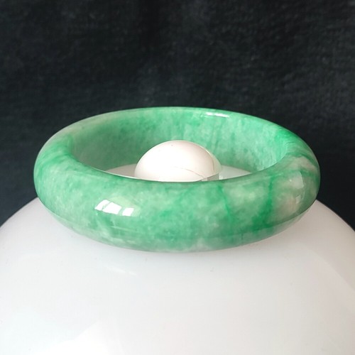 Certified Grade A Green 53-54mm Natural Burma Jade jadeite Bangle ...