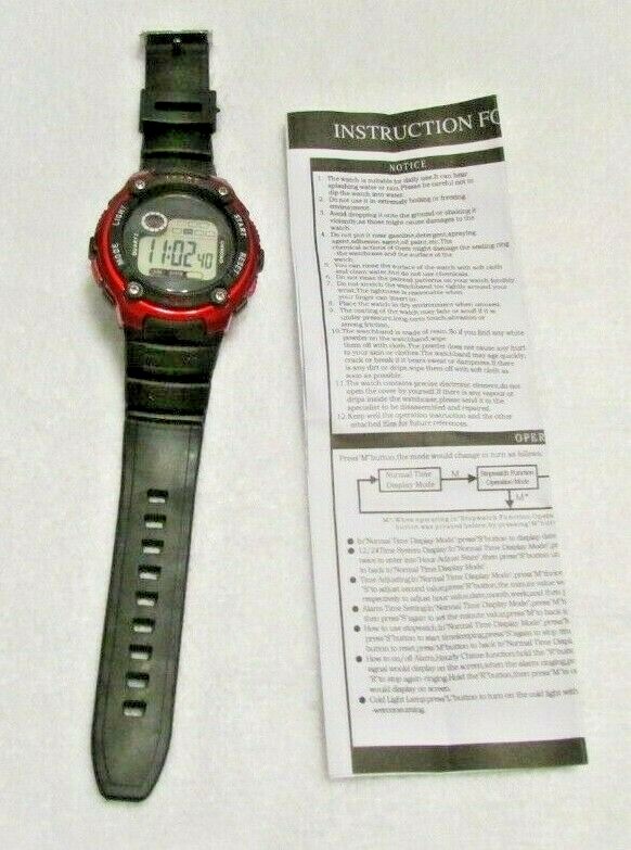 New Hot Rod Magazine Promo Red Digital Sport Watch WR30M | eBay