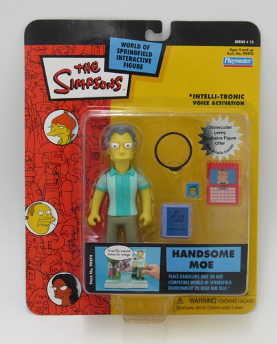 The Simpsons WOS Handsome Moe Action Figure Series 15 Playmates 2003 ...