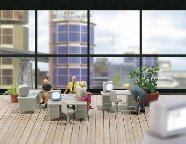 Busch 5402 HO Scale Office Set | eBay