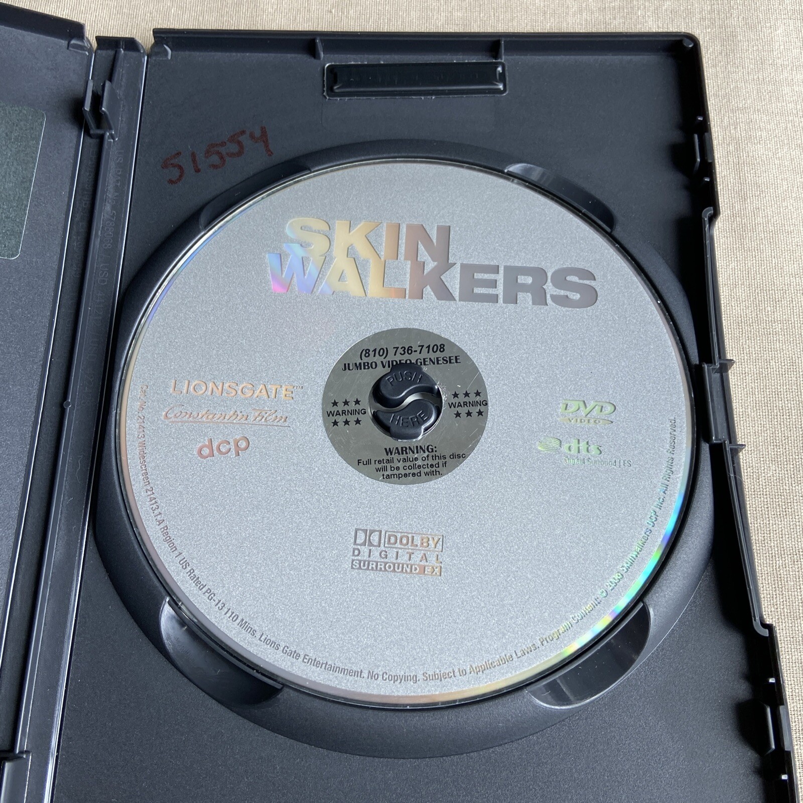 Skinwalkers (DVD 2006) Werewolves Horror Action Thriller Jason Behr ...