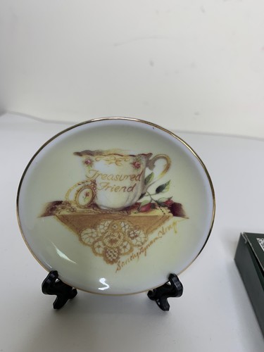 Treasured Friends Tiny Treasures Mini Plate 3.5" Teacup Harvest House ...