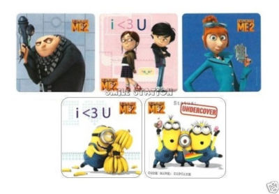 15 Despicable Me 2 Stickers Minions Kid Reward Party Bday Goody Bag ...
