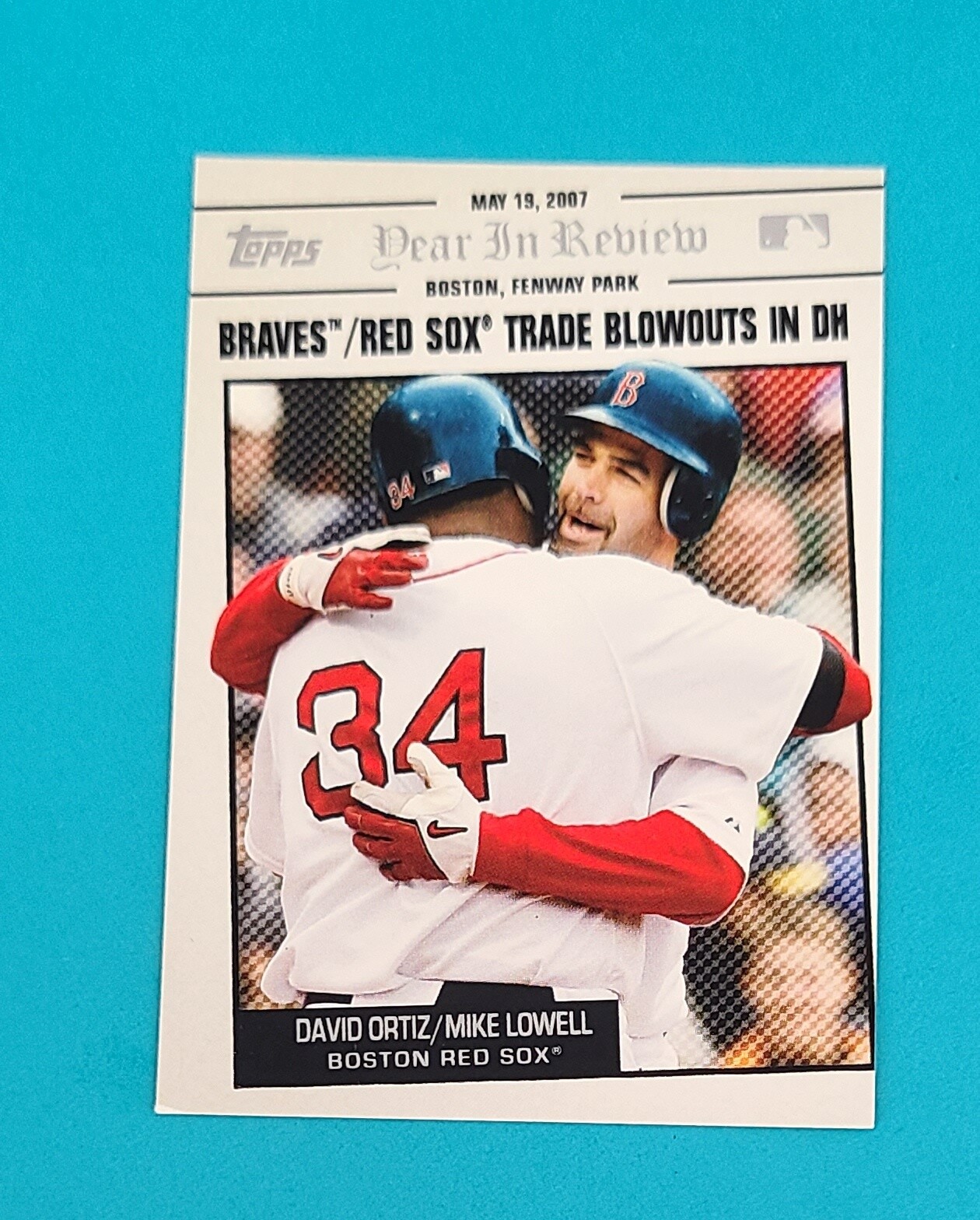 2008 Topps Year in Review #YR49 David Ortiz / Mike Lowell Red Sox Card ...