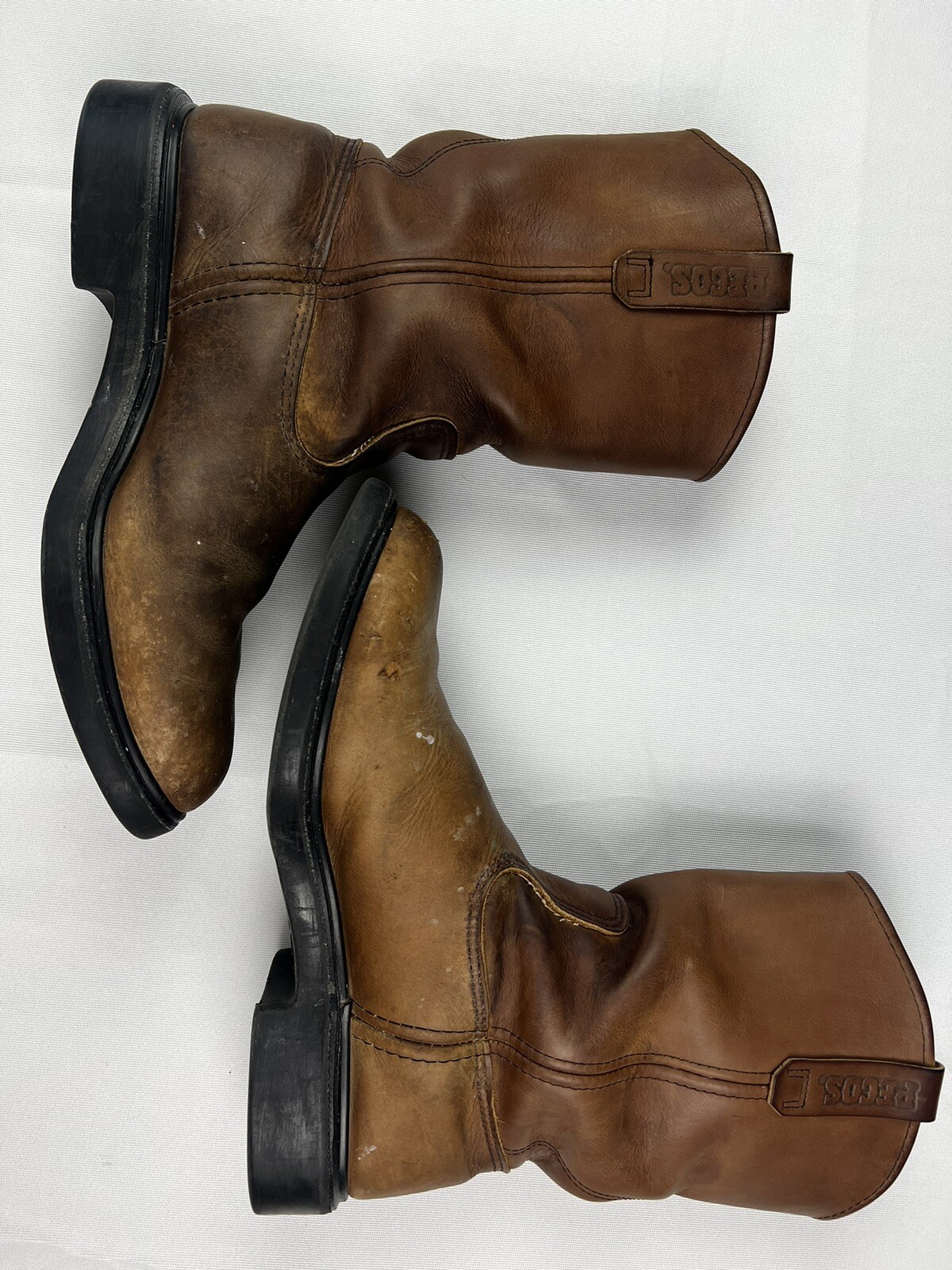 Red Wing 1105 Pecos Size 11EE Mens Brown Leather Work… - Gem