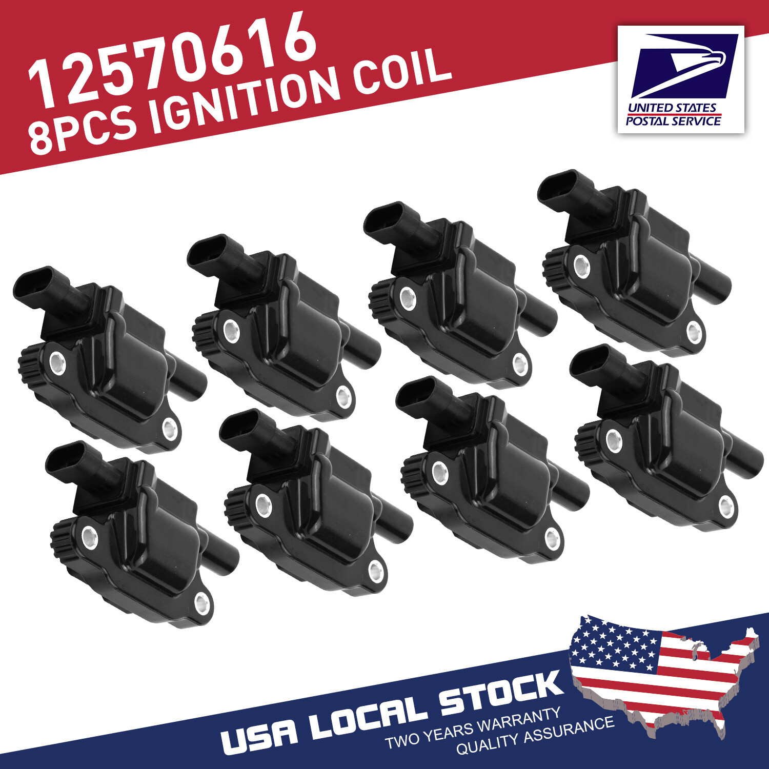 Pack of 8 Ignition Coil For Silverado GC V8 12570616 12611424 UF413 | eBay