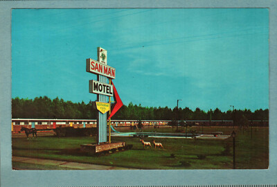 Postcard San Man Motel And Restaurant Highway 301 Manning South ...