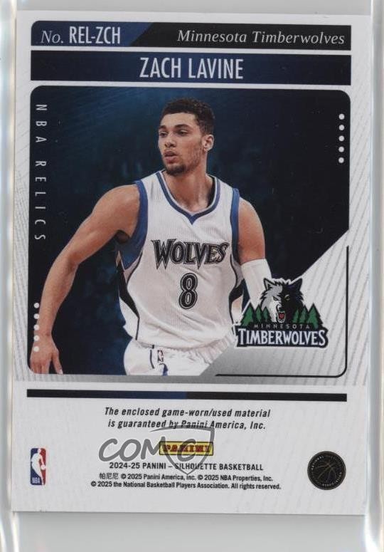 2024-25 Panini Silhouette NBA Relics Zach LaVine #REL-ZCH | eBay