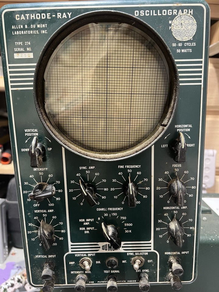 Vintage Oscillograph Allen B DuMont Laboratories Cathode Ray ...