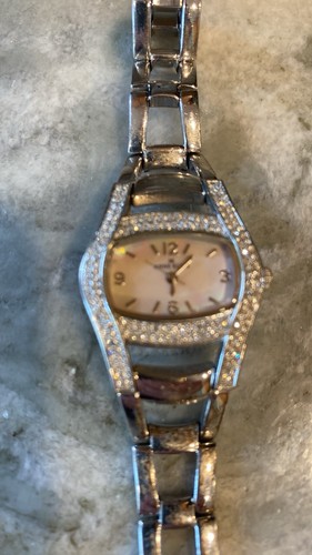 Anne Klein Silver tone Watch with crystal’s | eBay