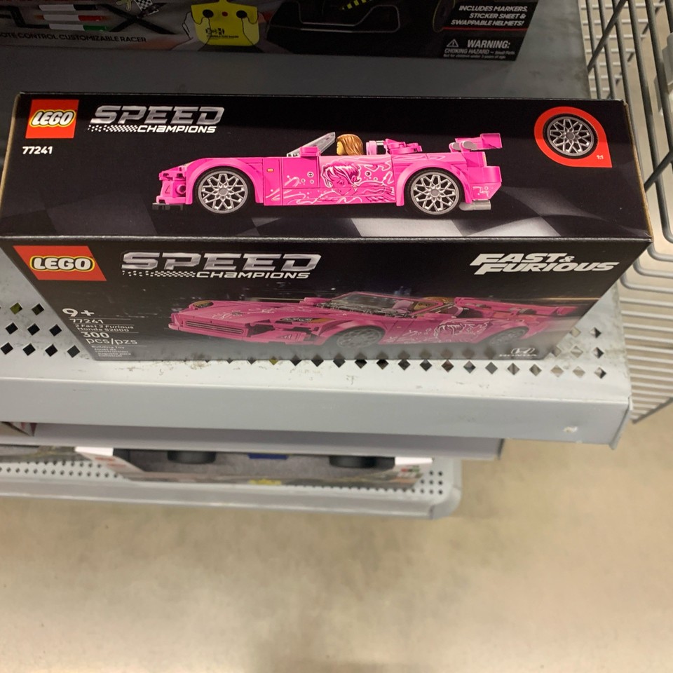 LEGO 77241 Speed Champions 2 Fast 2 Furious Honda S2000 Pink - Ready to ...