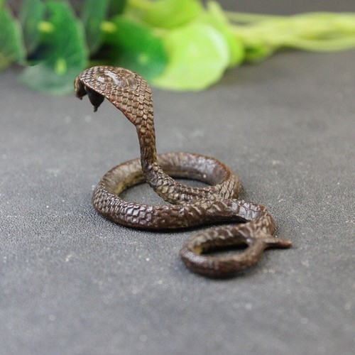 Pure Copper Snake Statue Ornament Tea Pet Animal Figurine Miniature ...